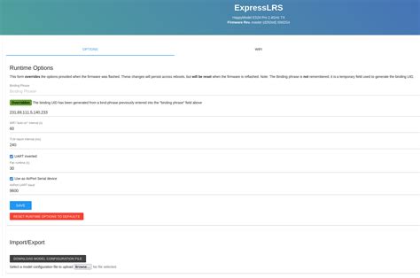 Airport Baud Rate Mismatch On Rx Side · Issue 2204 · Expresslrs