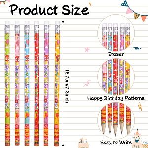 Emzrivo Happy Birthday Pencils Wooden Pencil Birthday