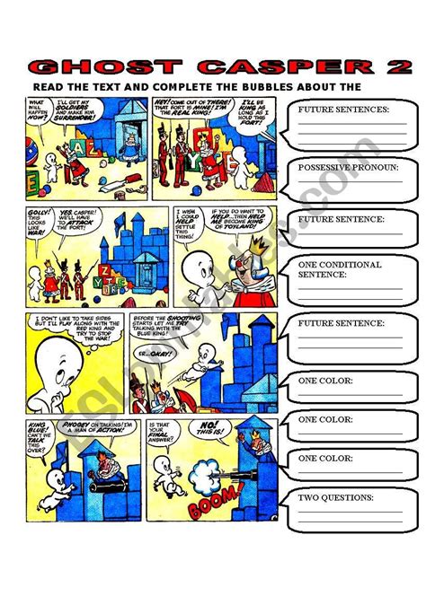 Ghost Casper 2 Esl Worksheet By My Favorite Worksheets