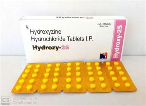 Hyrdrozy Hydroxyzine Hydrochloride Tablets For Commercial