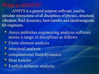 Ansys Workbench Demo PPT