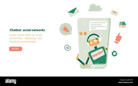 Chat Bot Social Networks For Marketing Design For Web Page Design For