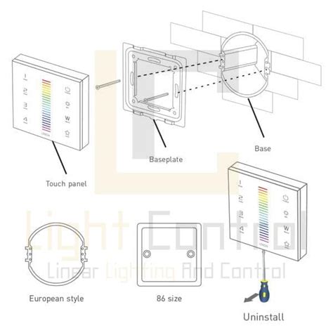 Controleur DMX RGBW LTECH EX8 Encastrer Light Control