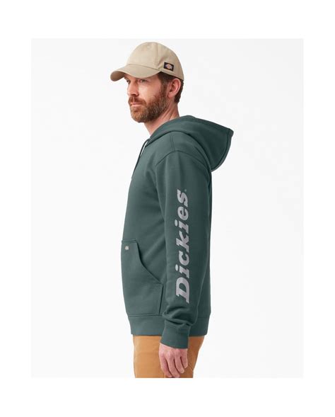 Dickies® Mens Wordmark Logo Sleeve Hoodie Fort Brands