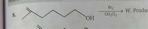 What Is The Product W Of The Given Reaction Diagram Of Reactant And