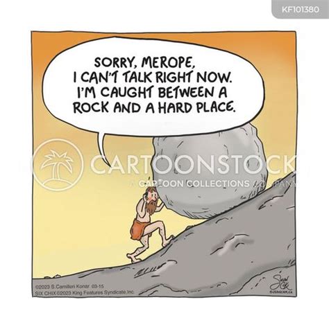 Caught Between A Rock And A Hard Place Cartoons And Comics Funny