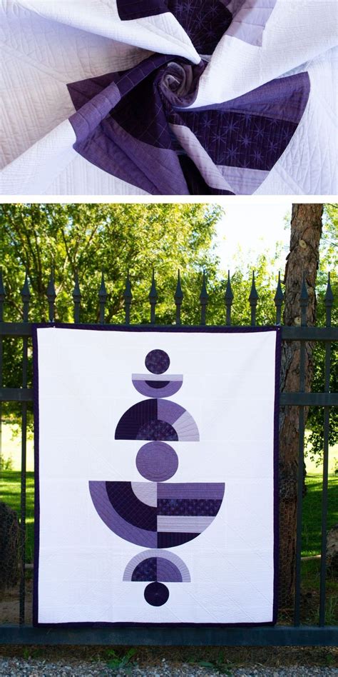Stacked Modern Curved Quilt Pattern Pdf Download In 2024 Beginner