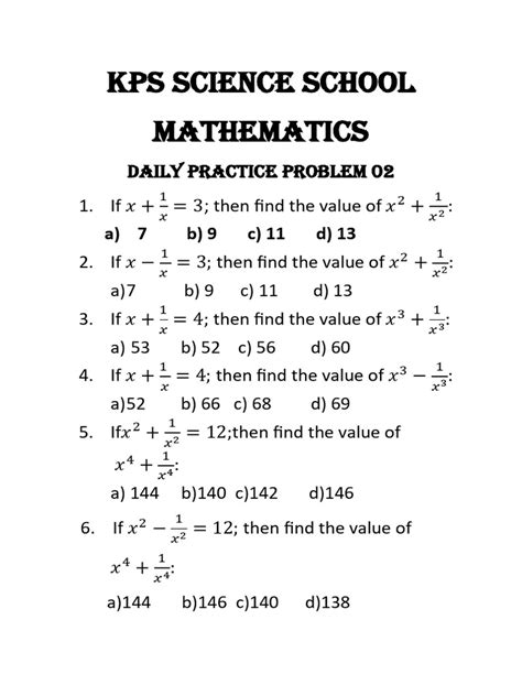 Maths Dpp 02 Pdf