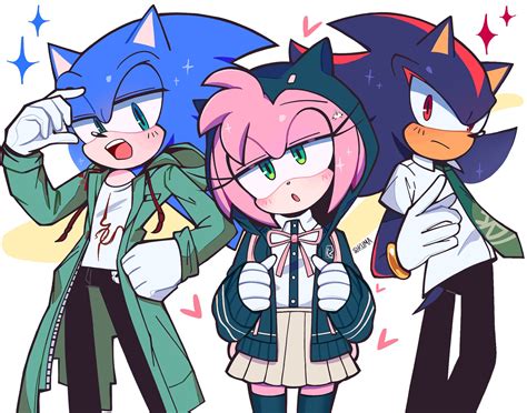 Nanami Chiaki Komaeda Nagito Hinata Hajime Sonic The Hedgehog