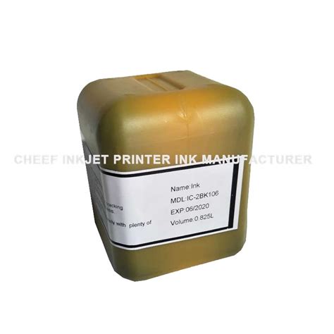 Black Ink Inkjet Ink Ic 2bk024 For Domino Inkjet Printer