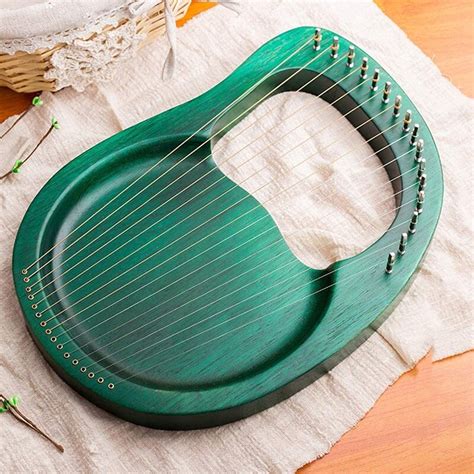 Toplyre Harp 16 String Harp Heptachord Solid Wood Grandado
