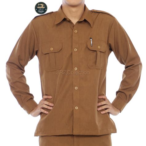 Jual Seragam Pns Pria Lengan Panjang Baju Dinas Pemda Baju Pns Khaki