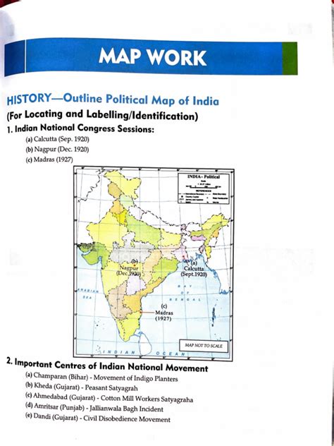 Cbse Map Work Class 10 2023 24 Pdf Indian Nationalism Indian