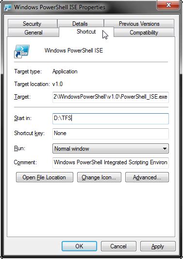 Is It Possible To Start Powershell Ise With Specified Not Default