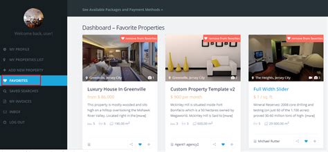 User Dashboard Pages Wp Residence Help Wp Residence Help