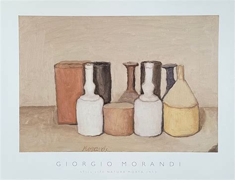 Giorgio Morandi Exhibition Poster Still Life Natura Morta 1953