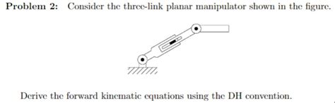 Solved Problem 2 Consider The Three Link Planar Manipulator Chegg