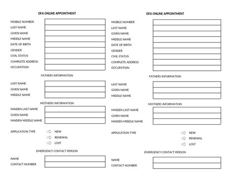 Dfa Online Appointment Form Guide Pdf