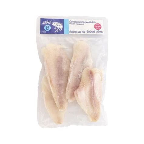 เนื้อปลาแพนกาเซียสแช่แข็ง เกรด B 170 220 ก ชิ้น 1 กก Makro Pro