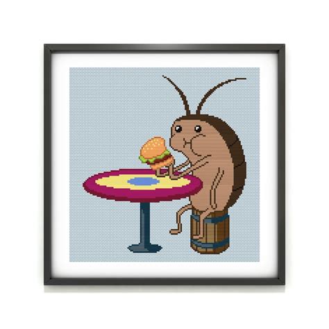 Spongebob Roach Eating Burger Etsy