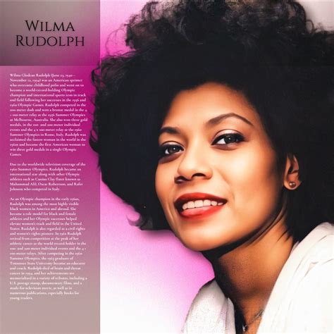 Black Remembering Wilma Rudolph Enwilma