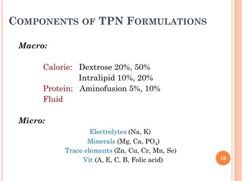 PPT Total Parenteral Nutrition TPN PowerPoint Presentation ID 3527128