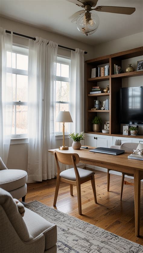 How I Decor My Gorgeous White Home Office Tv Room Combo Ideas West