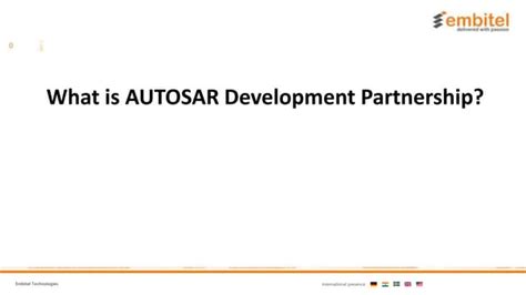 What Is Autosar Development Partnership Ppt