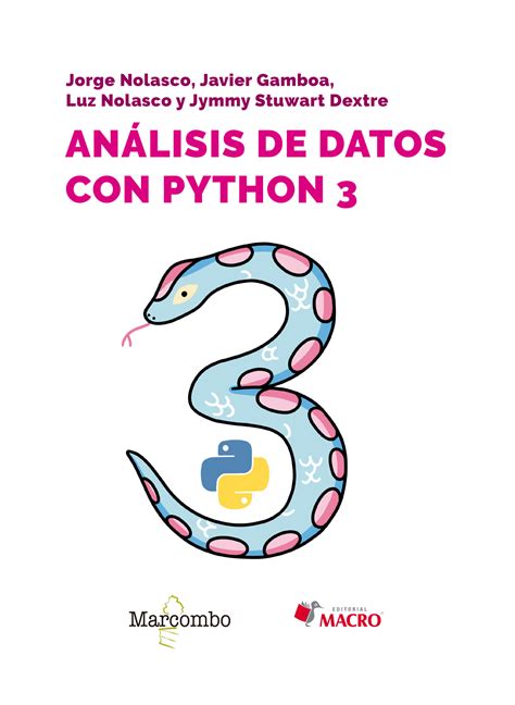 Análisis De Datos Con Python 3 Marcombo Libros Técnicos De Arte