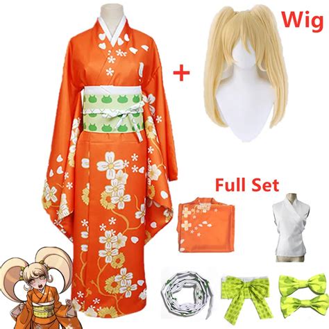 Game Danganronpa 2 Hiyoko Saionji Kimono Cosplay Costume