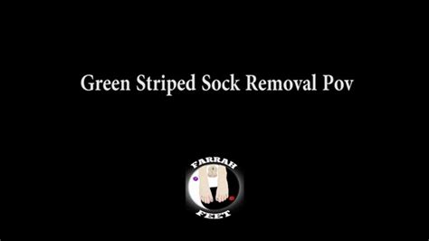 Green Stripe Sock Removal And Soles Pov Farrah Soft Soles Clips4sale