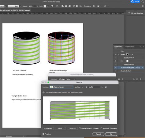 Solved D Classic Revolved Object Cant Map Art With Inv Adobe