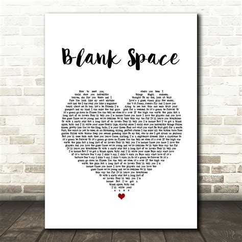 Taylor Swift Blank Space Lyrics
