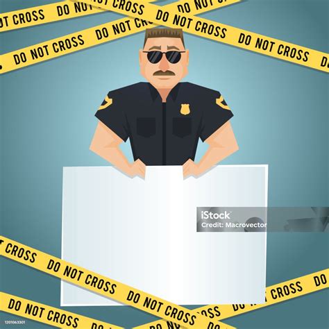 Poster Polisi Ilustrasi Stok Unduh Gambar Sekarang Avatar Bahaya