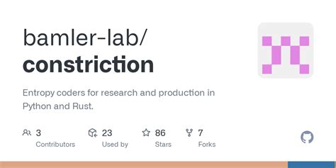 Github Bamler Lab Constriction Entropy Coders For Research And