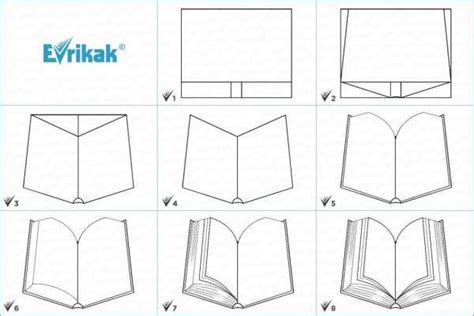 Как нарисовать книги Как нарисовать книгу легко Lessdraw