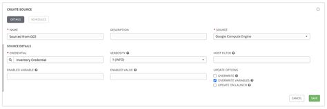 15 Inventories — Ansible Tower User Guide V381