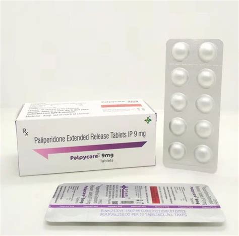 Paliperidone Extended Release 9 Mg Tablets Palpycare 9 Anti Psychocare Pchpl At Rs 2100