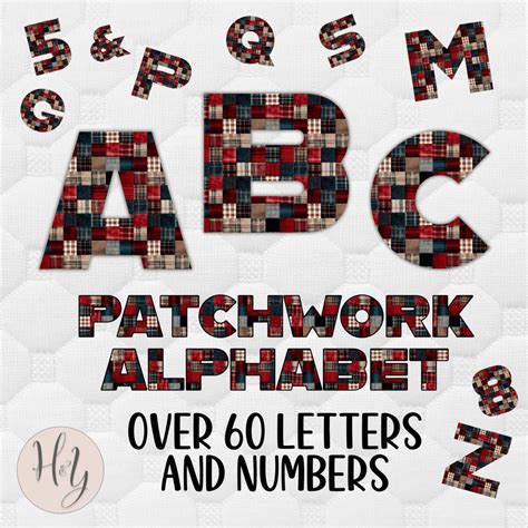 Alphabet Png Patchwork Letters Hither And Yon Studio