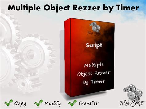 Second Life Marketplace Jas Multiple Object Rezzer By Timer