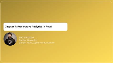 chapter 7 prescriptive analytics in retail by sho shimoda medium