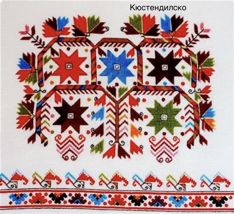 Кръстат бод с мотив на звезди