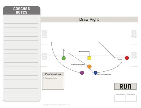 6v6 Youth Flag Football Playbook 40 Plays Printable Etsy