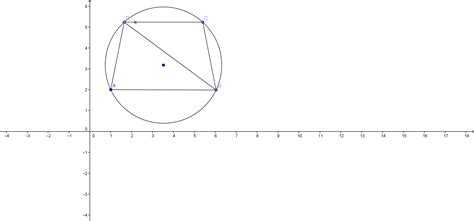 Окръжност с трапец Geogebra