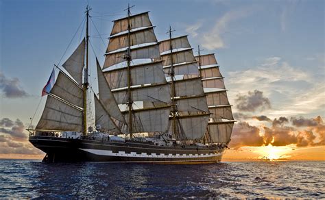 Barque Ship The Famous Four Masted Barque Sailing Ship Abraham Rydberg