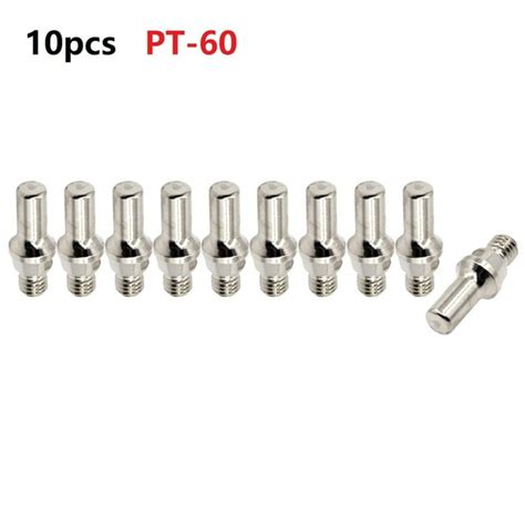 Caijiexi 10 Plasma Cutter Electrodes For Pt60 Pt40 Ipt60 Ipt40 Torch