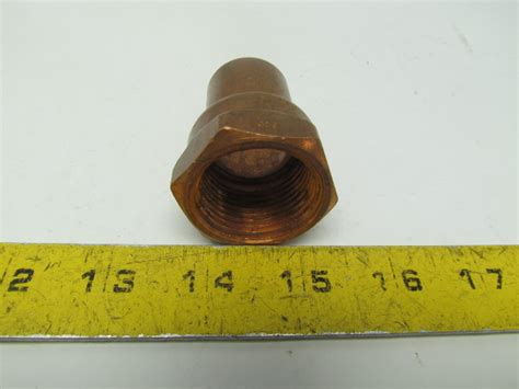 Nibco Ftg X FNPT 1 X1 Female Threaded Wrot Copper Adapter Fitting Lot Of 7pcs Bullseye