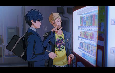 Amamiya Ren And Sakamoto Ryuuji Persona And More Drawn By Sophie Danbooru