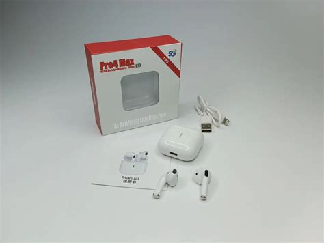 Беспроводные Bluetooth наушники с сенсорной регулировкой Pro 4 MAX ...