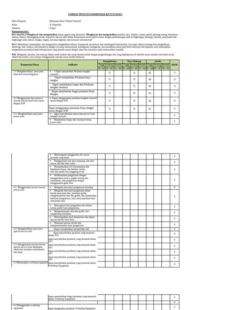 New Format KKM Excel | PDF